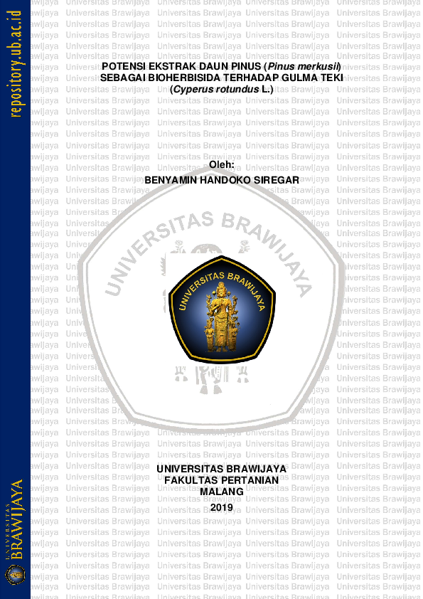 (PDF) Potensi Ekstrak Daun Pinus (Pinus merkusii) Sebagai Bioherbisida ...