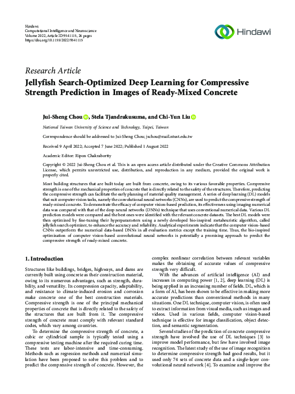 (PDF) Jellyfish Search-Optimized Deep Learning for Compressive Strength Prediction in Images of ...