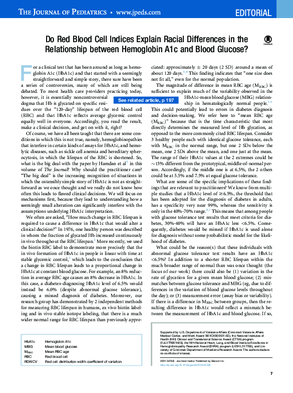 (PDF) Do Red Blood Cell Indices Explain Racial Differences in the ...