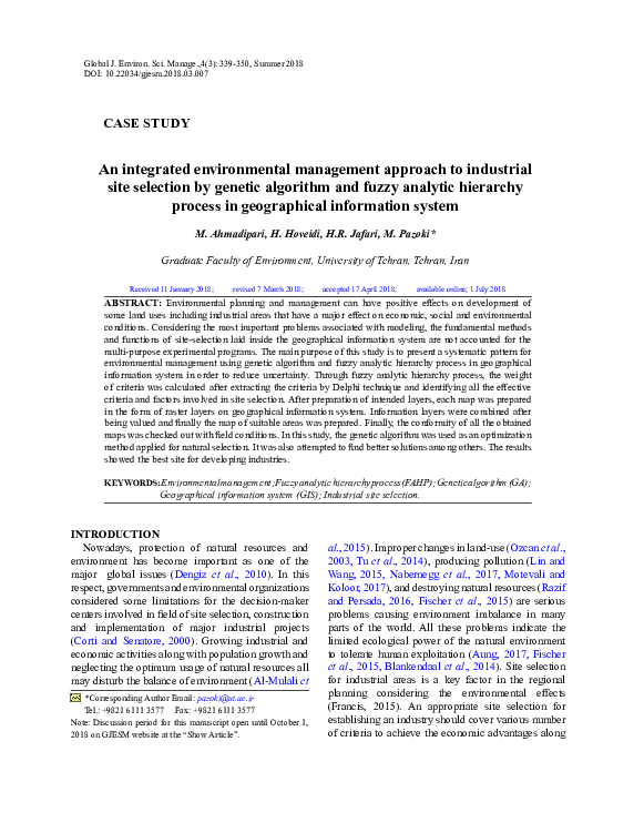 Pdf An Integrated Approach Of Analytic Hierarchy Process And Fuzzy Linear Programming For 