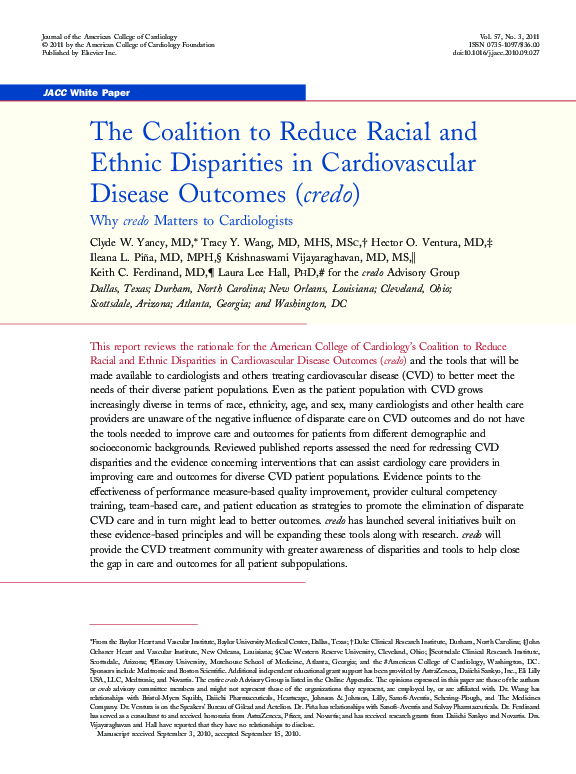 (PDF) The Coalition to Reduce Racial and Ethnic Disparities in ...