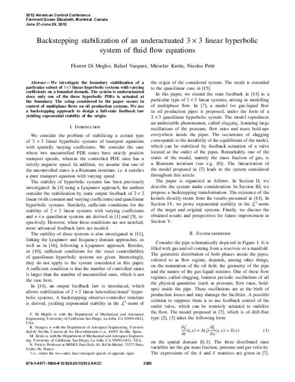 (PDF) 1986 American control conference