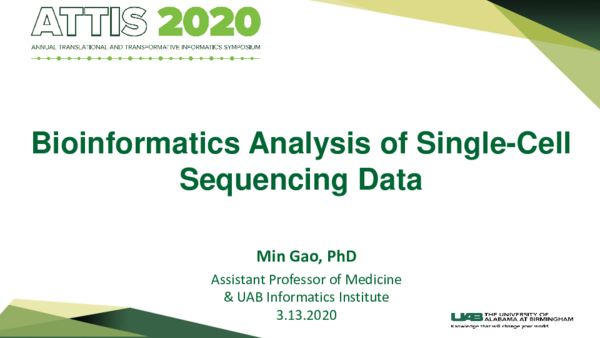 (PDF) Bioinformatics Analysis of Single Cell Sequencing Data