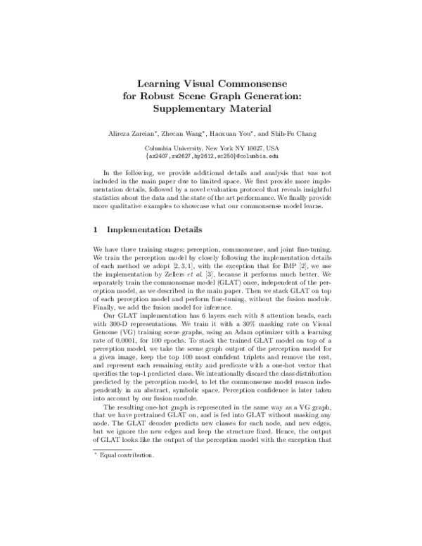Pdf Learning Visual Commonsense For Robust Scene Graph Generation