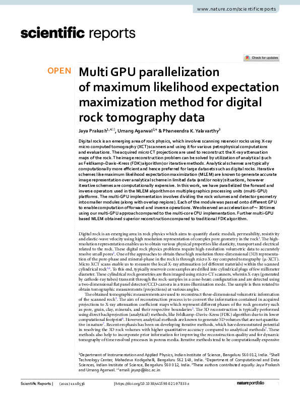 Pdf Multi Gpu Parallelization Of Maximum Likelihood Expectation Maximization Method For