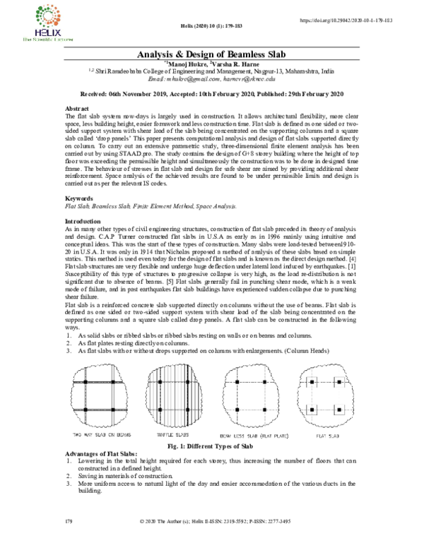 (PDF) Analysis Design of Beamless Slab