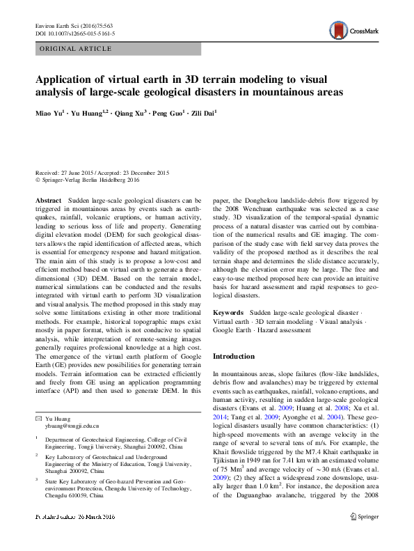 (PDF) Application of virtual earth in 3D terrain modeling to visual analysis of large-scale ...