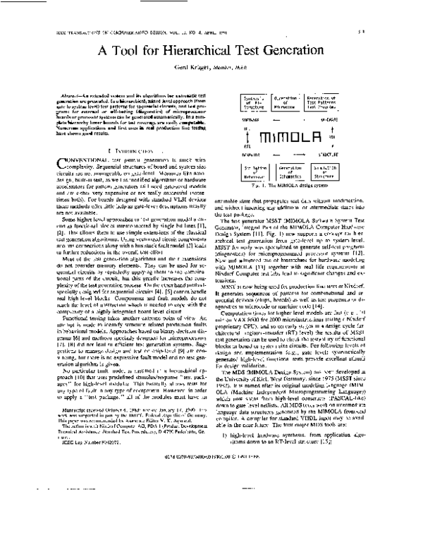(PDF) A tool for hierarchical test generation