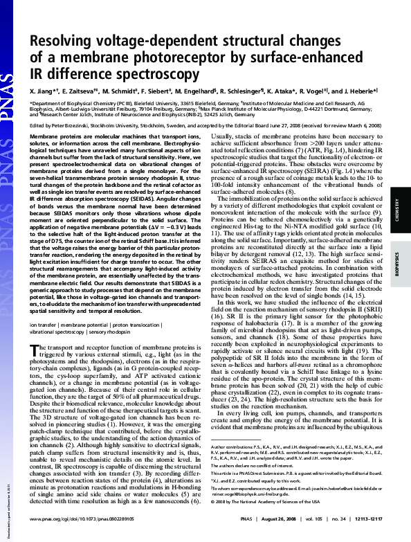 (PDF) Resolving voltage-dependent structural changes of a membrane ...