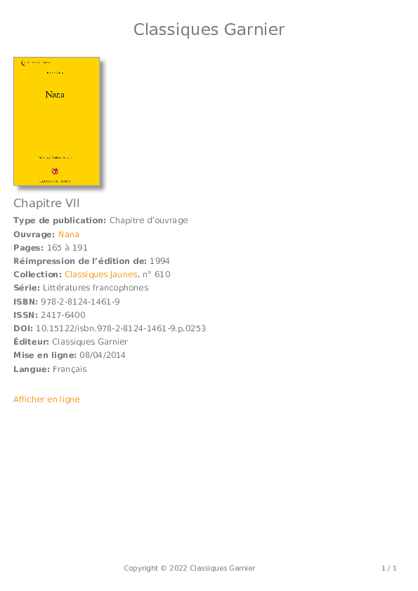 (PDF) Nana - Chapitre VII