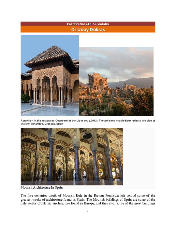 (DOC) Moorish Fortifications in Al Andalus