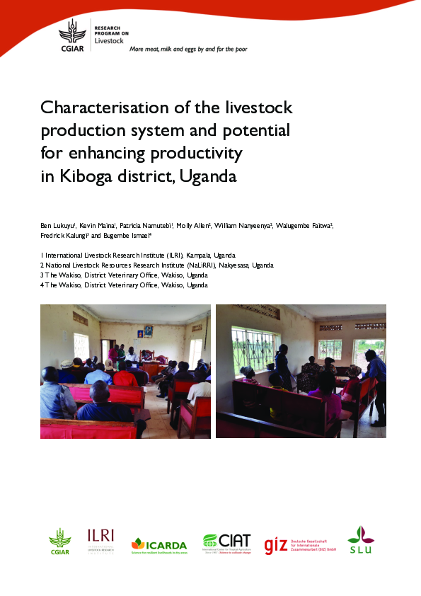 (PDF) Characterisation of the livestock production system and potential ... (PDF) Characterisation of the livestock production system and potential ...