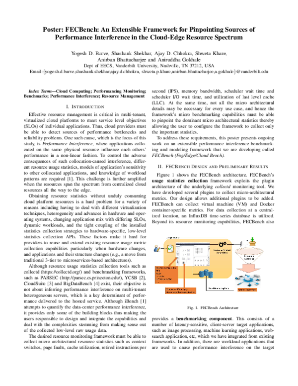 (PDF) FECBench: An Extensible Framework for Pinpointing Sources of Performance Interference in ...
