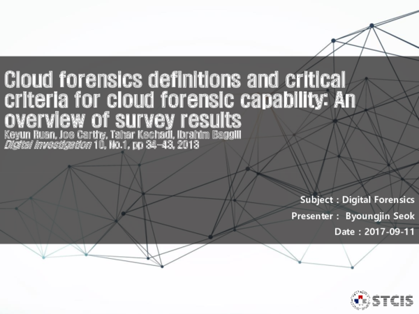 (PDF) Cloud forensics definitions and critical criteria for cloud forensic capability: An ...