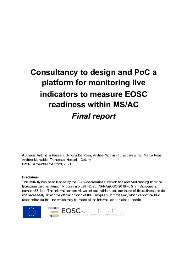 (PDF) Consultancy for design and PoC a platform for monitoring live ...