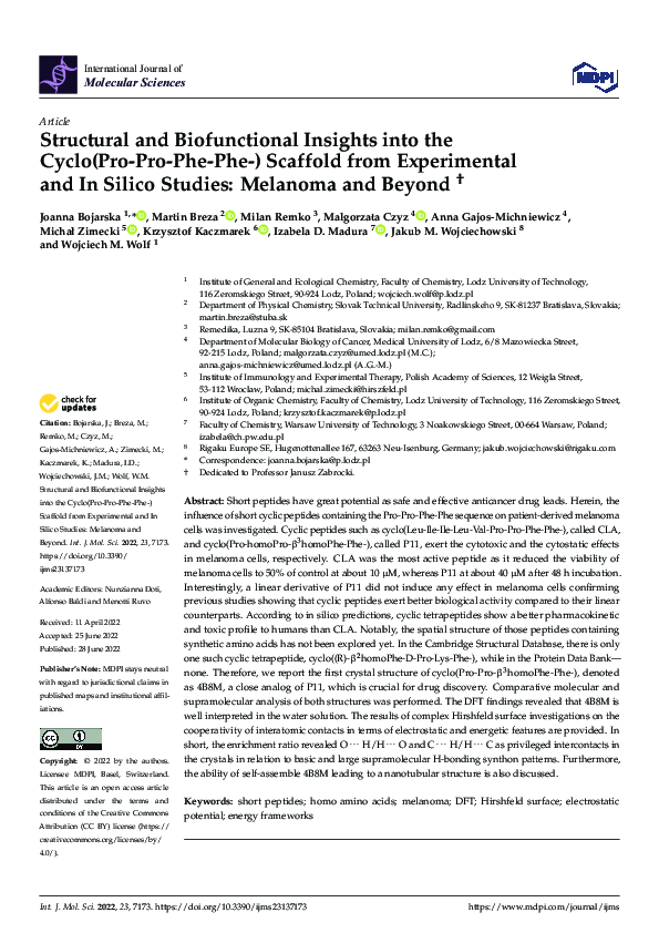 (PDF) Structural and Biofunctional Insights into the Cyclo(Pro-Pro-Phe ...