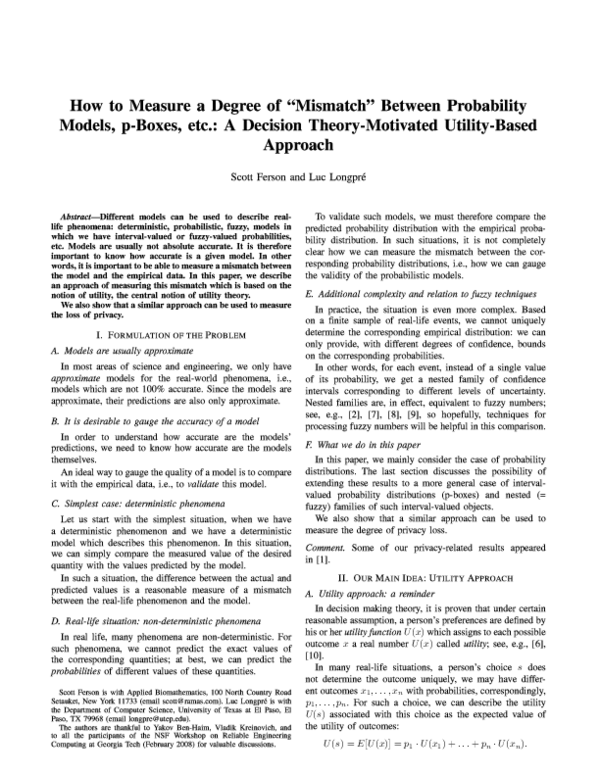 (PDF) How to measure a degree of mismatch between probability models, p ...