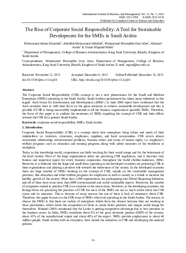 (PDF) The Rise of Corporate Social Responsibility: A Tool for ...