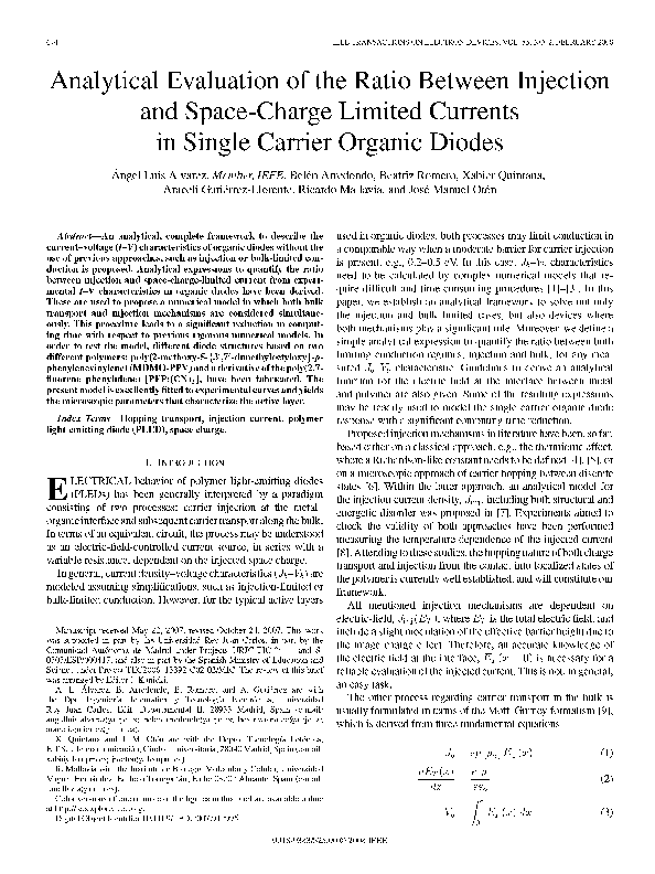 (PDF) Analytical Evaluation of the Ratio Between Injection and Space ...