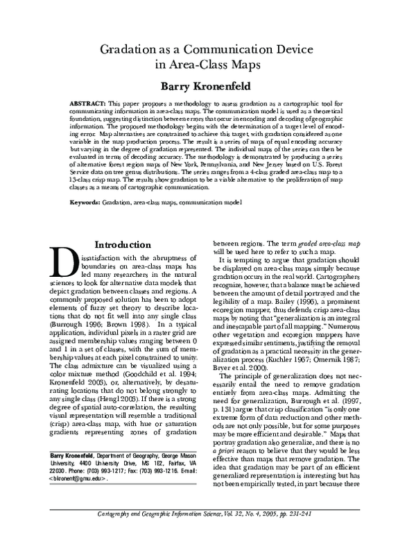 (PDF) Gradation as a Communication Device in Area-Class Maps