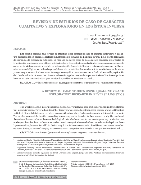 (PDF) A Review of Case Studies Using Qualitative and Exploratory ...