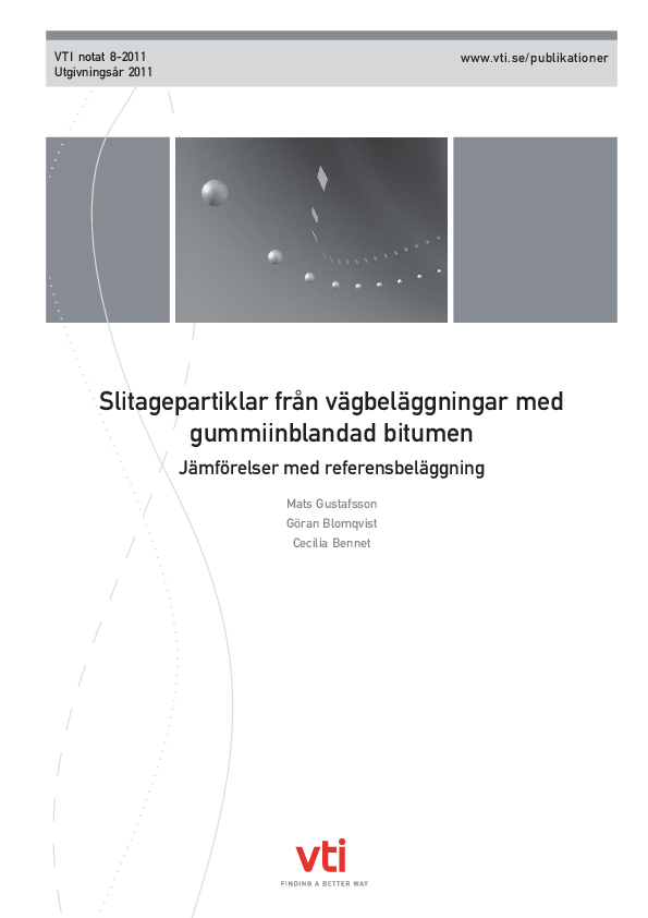 (PDF) Wear particles from road pavements with rubber mixed bitumen ...