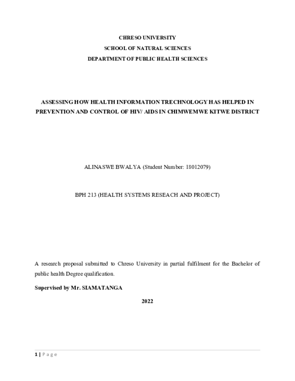 (DOC) ASSESSING HOW HEALTH INFORMATION TRECHNOLOGY HAS HELPED IN ...