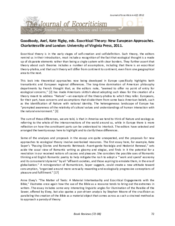 (PDF) Slow Violence and the Environmentalism of the Poor
