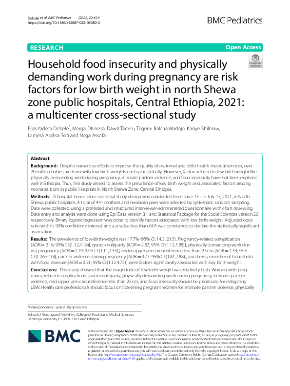 (PDF) Household food insecurity and physically demanding work during ...