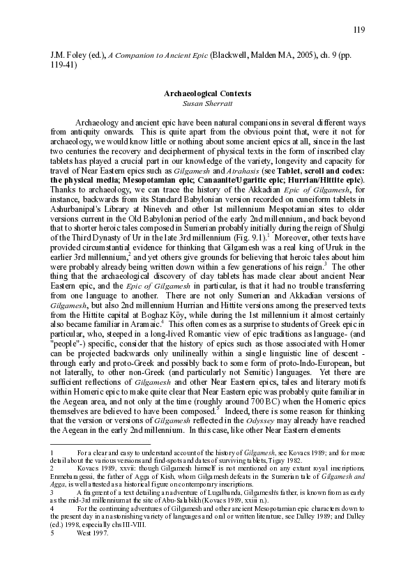 (PDF) Archaeological Contexts