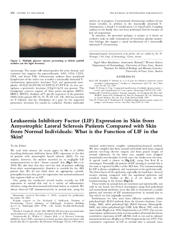 (PDF) Leukaemia Inhibitory Factor (LIF) Expression in Skin from ...