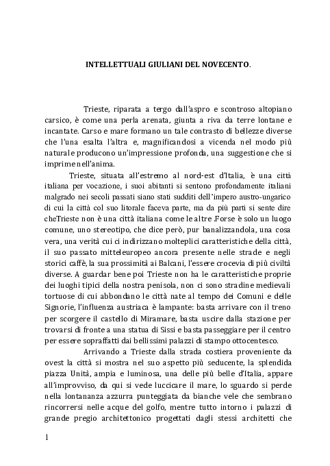 (DOC) INTELLETTUALI GIULIANI DEL NOVECENTO