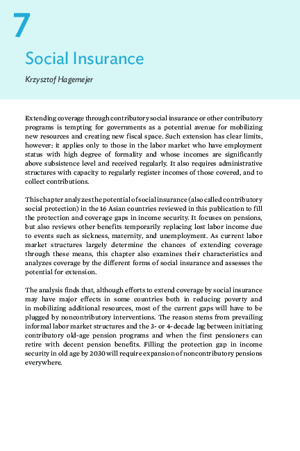 (PDF) Social Insurance