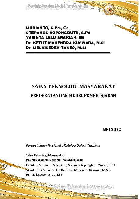 (PDF) SAINS TEKNOLOGI MASYARAKAT PENDEKATAN DAN MODEL PEMBELAJARAN