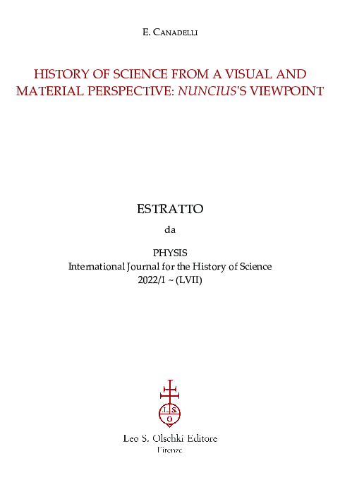 (PDF) History of Science. From a Visual and Material Perspective ...