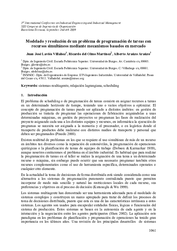 (PDF) Modelado y resolución de un problema de programación de tareas con recursos simultáneos ...