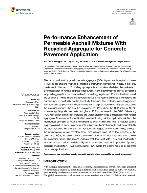(PDF) Performance Enhancement of Permeable Asphalt Mixtures With ...
