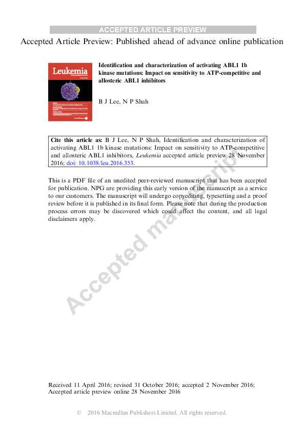 (PDF) Identification and characterization of the activation domain of ...