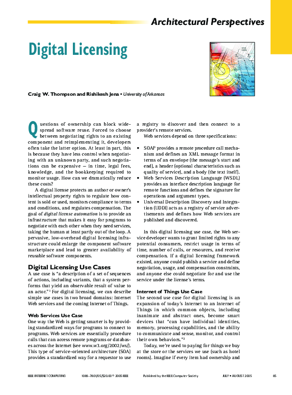 (PDF) Digital Licensing