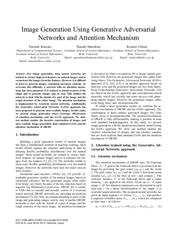 (PDF) Image generation using generative adversarial networks and ...