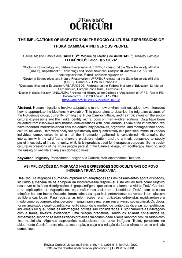 (PDF) The Implications of Migration on the Socio-Cultural Expressions ...