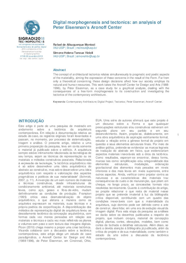 (PDF) Digital morphogenesis and tectonics: an analysis of Peter ...
