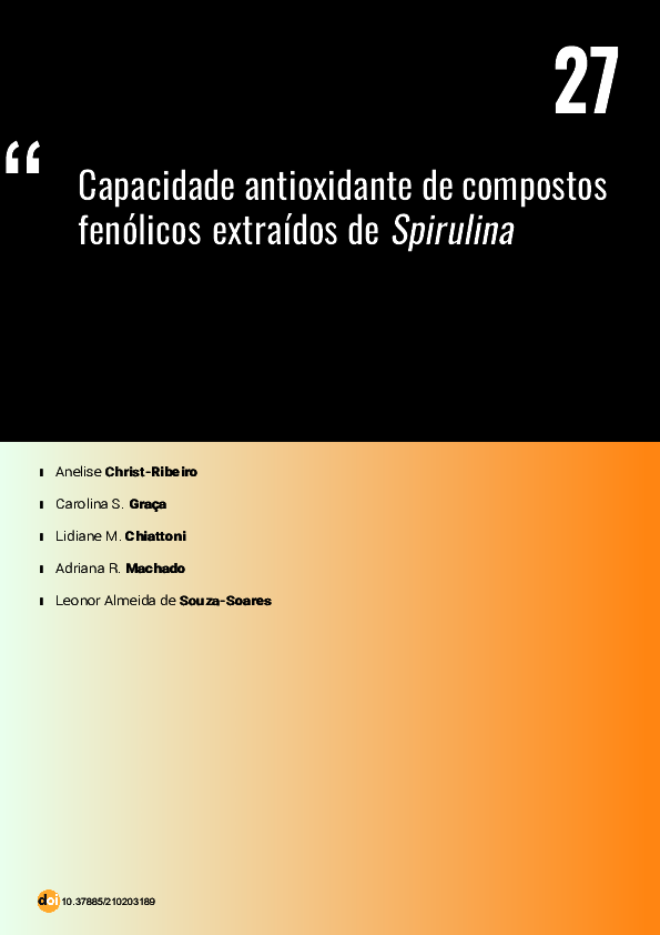 (PDF) Capacidade Antioxidante De Compostos Fenólicos Extraídos De Spirulina