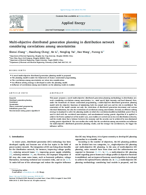 (PDF) Multi objective distributed generation planning using NSGA-II