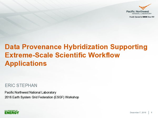 (PDF) Data provenance hybridization supporting extreme-scale scientific workflow applications ...