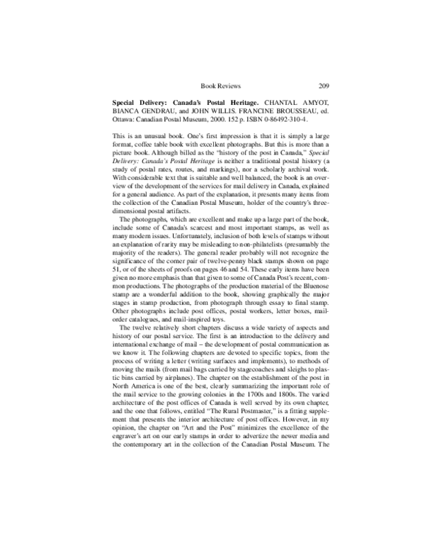 (PDF) AMYOT, GENDRAU, & WILLIS; BROUSSEAU (ed.), Special Delivery ...