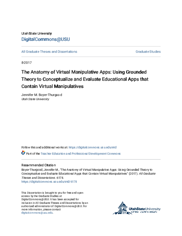 (PDF) The Anatomy of Virtual Manipulative Apps: Using Grounded Theory ...