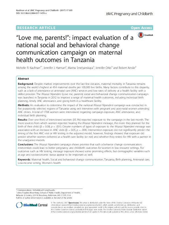 (PDF) “Love me, parents!”: impact evaluation of a national social and ...