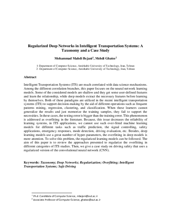 Pdf A Systematic Review On Overfitting Control In Shallow And Deep Neural Networks