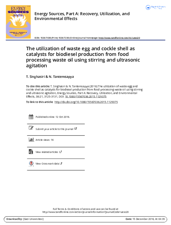 (PDF) The utilization of waste egg and cockle shell as catalysts for ...
